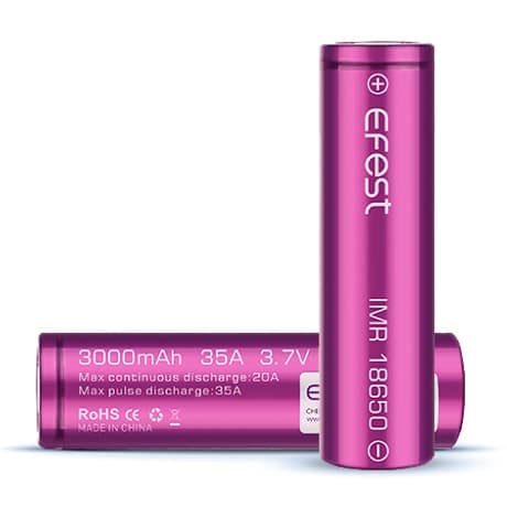 Efest IMR 18650 Battery 3000mAh | VAPEAPE Ireland - Vape Batteries