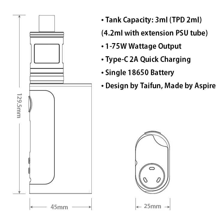 Aspire Nautilus GT Kit | VAPEAPE - Aspire Glint Mod & GT Vape Tank