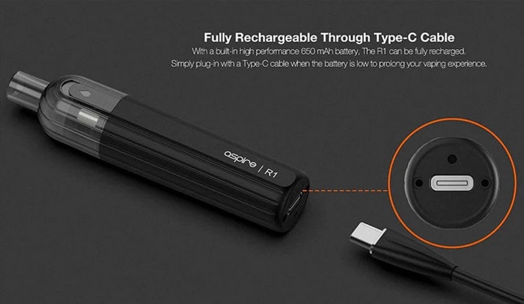 Aspire R1 Disposable Vape Kit | VAPEAPE - Starter Kits
