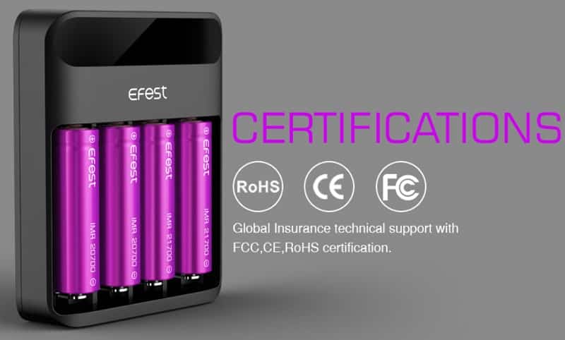 Efest Lush Q4 Battery Charger | VAPEAPE? Ireland