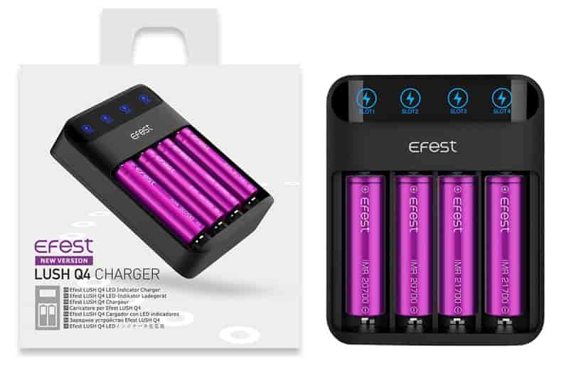 Efest Lush Q4 Battery Charger | VAPEAPE? Ireland