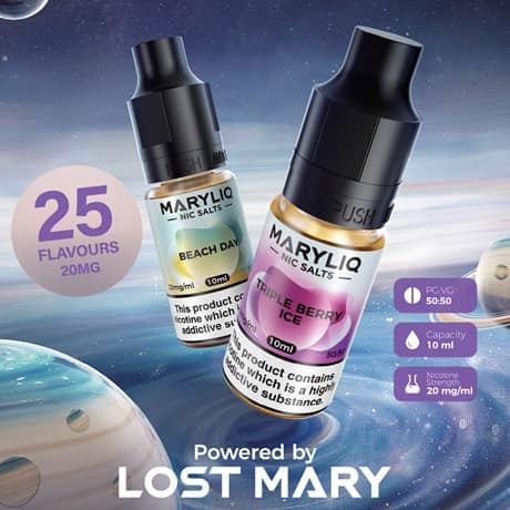 Maryliq Peach Ice 10ml Salt Eliquid | VAPEAPE 🐵 | Lost Mary